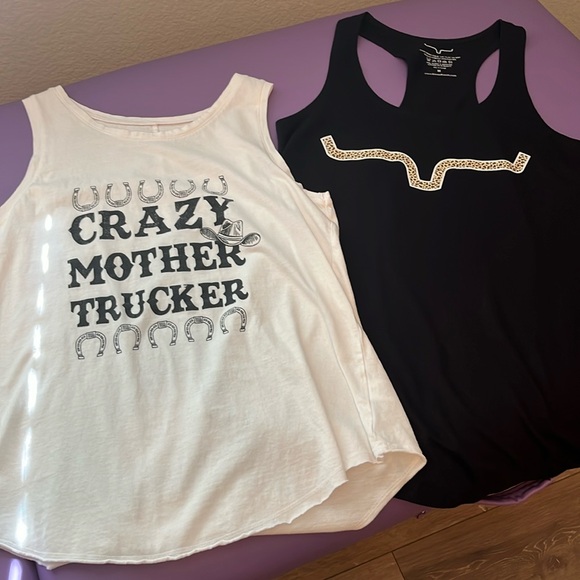 Kimes Ranch | Tops | Kimes Ranch Leopard Tank Crazy Mother Trucker Tank ...